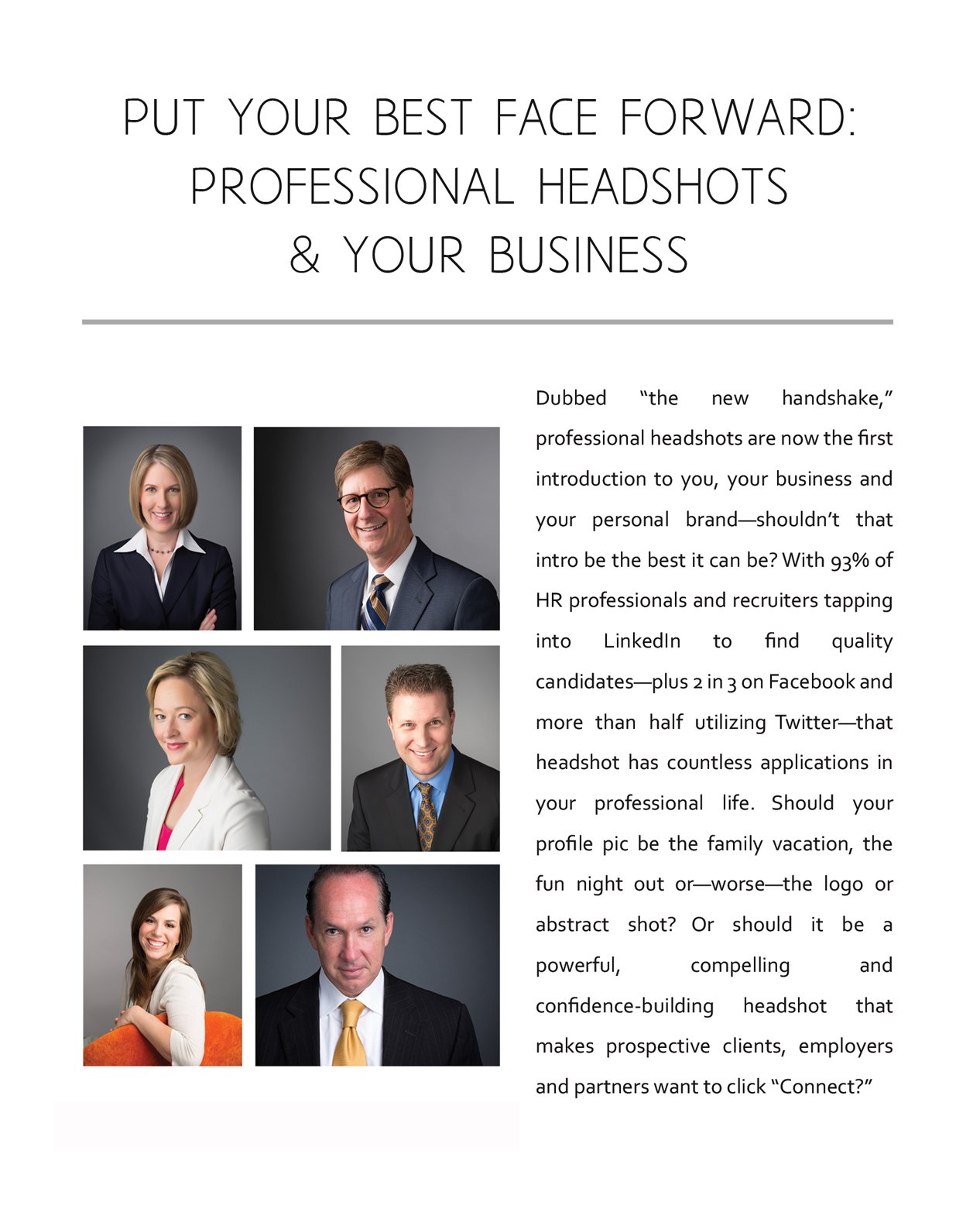 Headshots for Professionals - or people who just want to look like ...