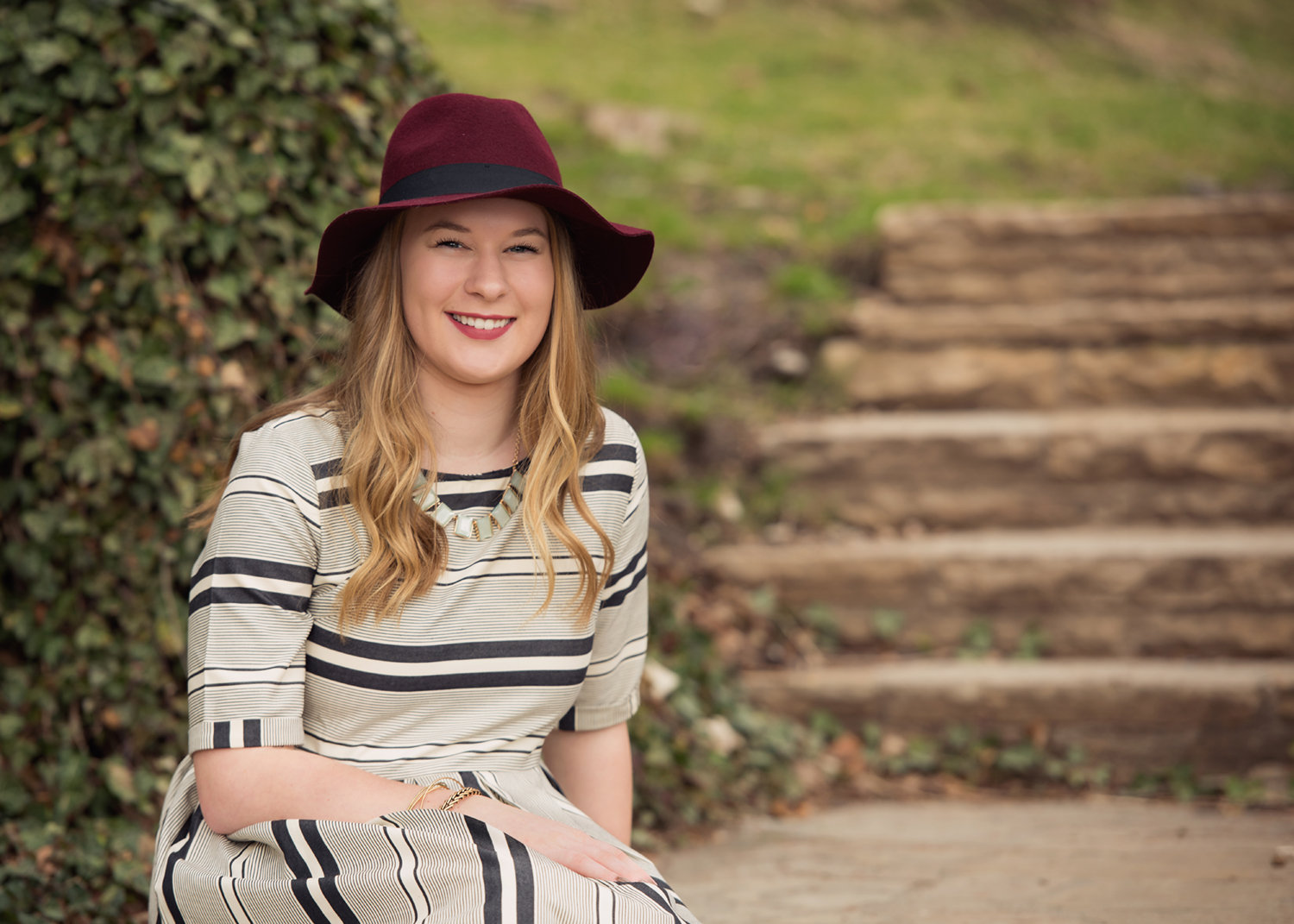 Spring Senior shoot at Memory Grove - Jane Garner Photography