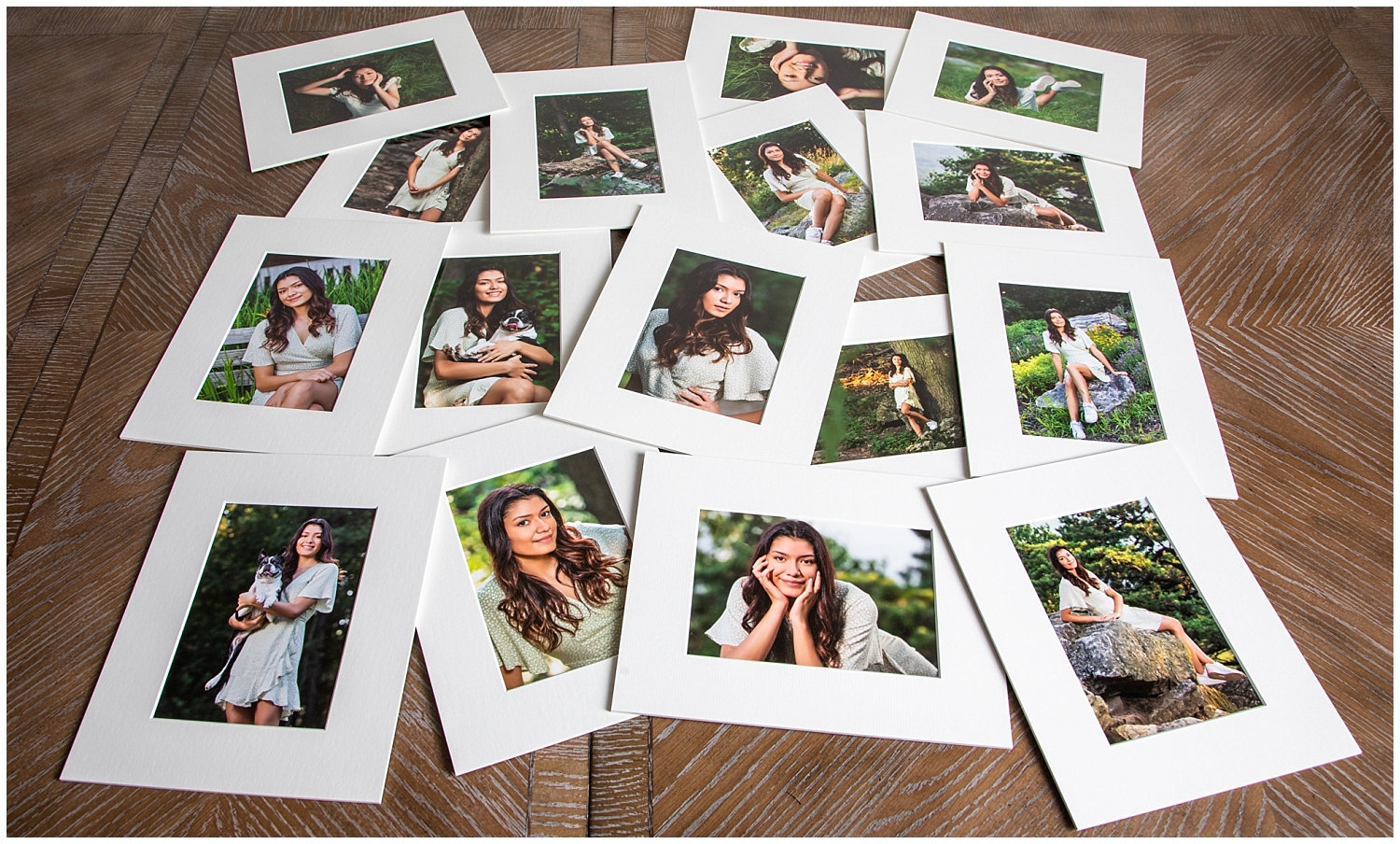 Gaby's Senior Portrait Portfolio Box & Matted Portraits