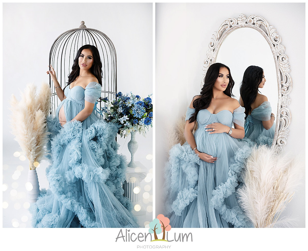 Seattle Maternity Photographer and Glamour Maternity Session In Studio ...