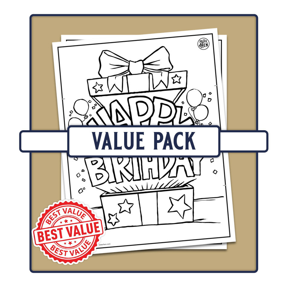 10-Pack Value Pack - Mister Hen's Art Skills
