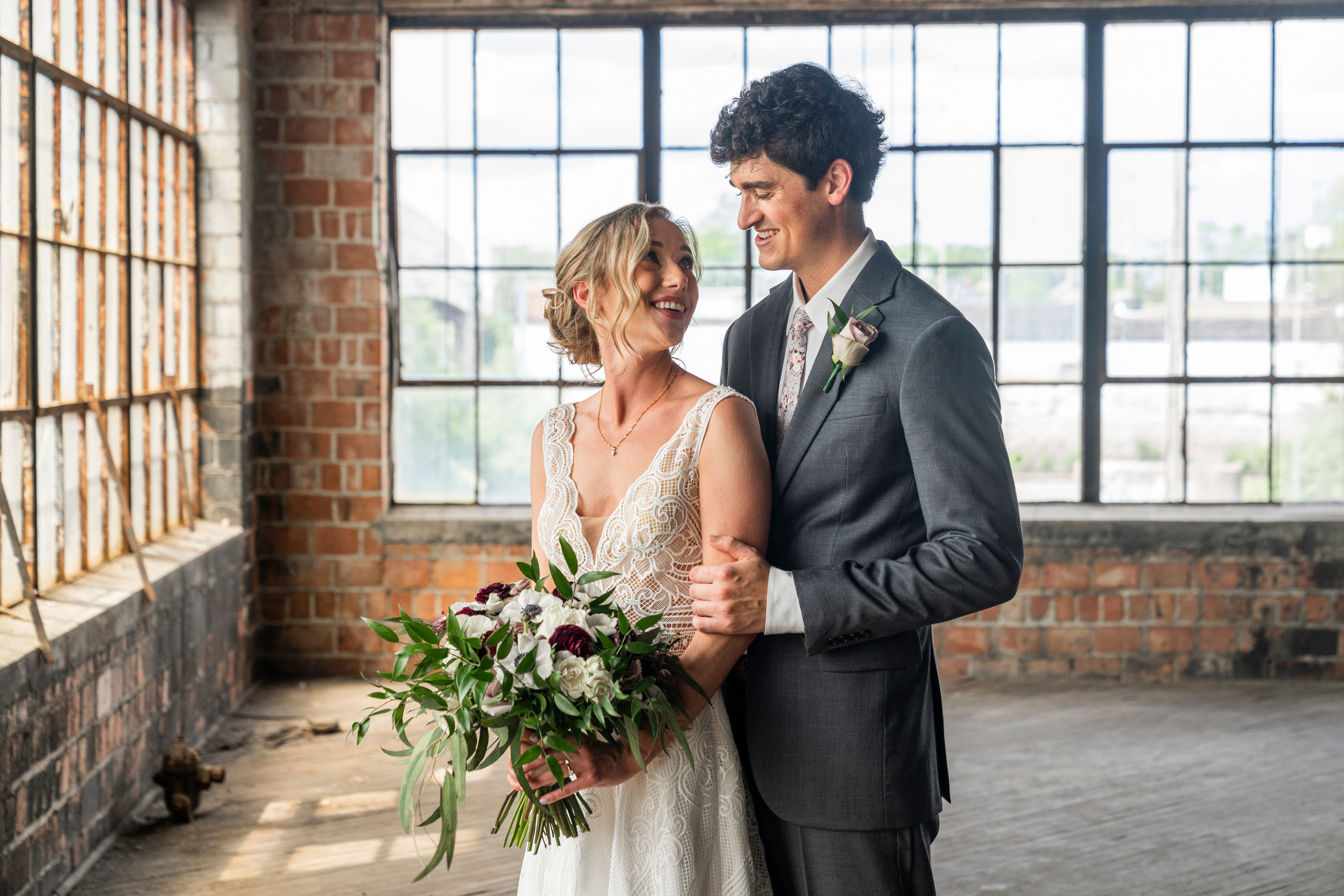 Riley and Steven's Industrial Wedding - Columbus, OH - Justin Gamble ...
