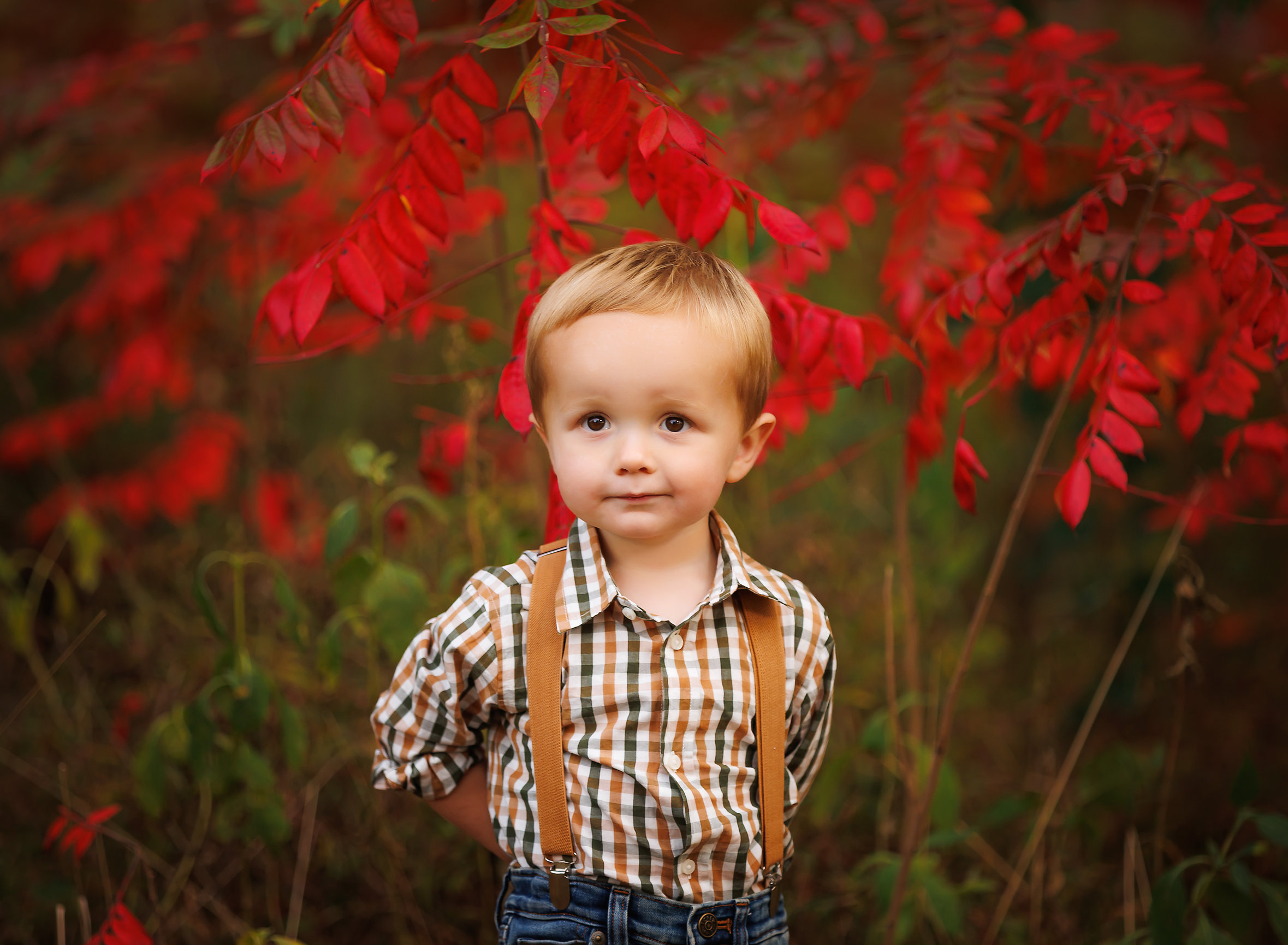 Sibling Fall Portraits | Raleigh Outdoor Photography