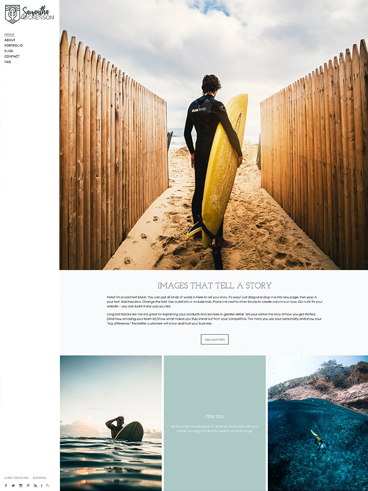 PhotoBiz - Website Templates for Photographers - Photography Website ...