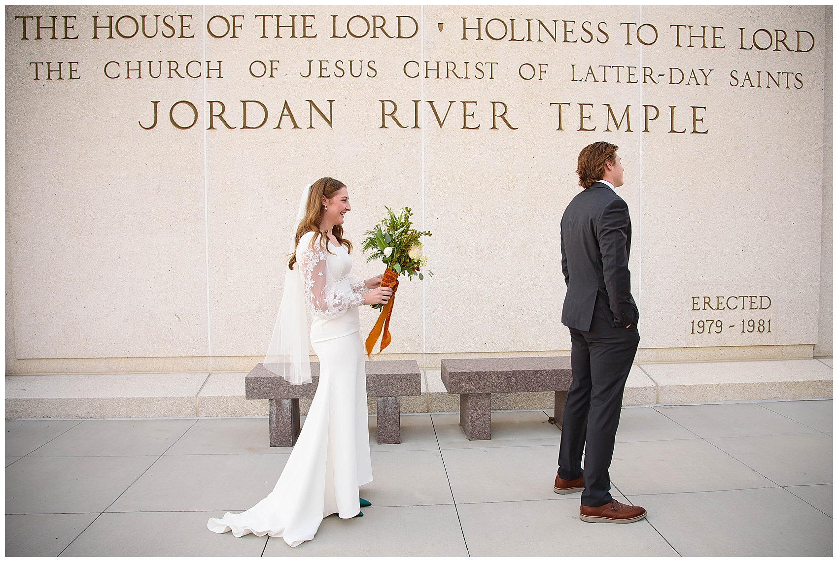 Maddy and Xander: Jordan River Temple - Erin Langford Photo