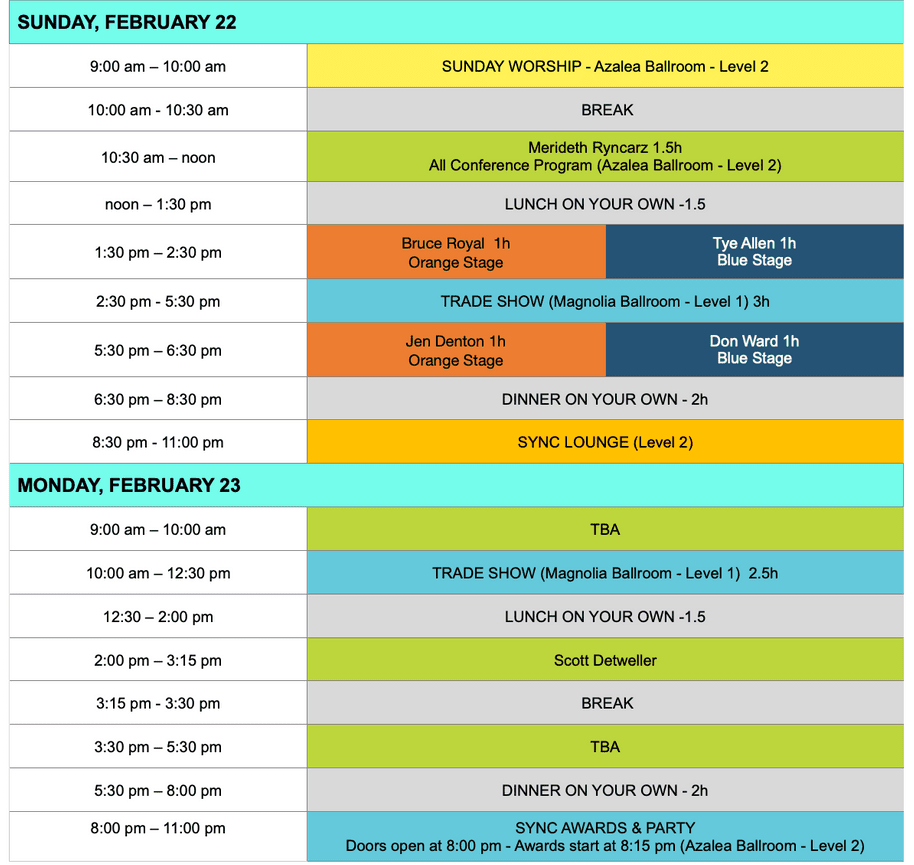 Schedule - SYNC Rocks Inc.