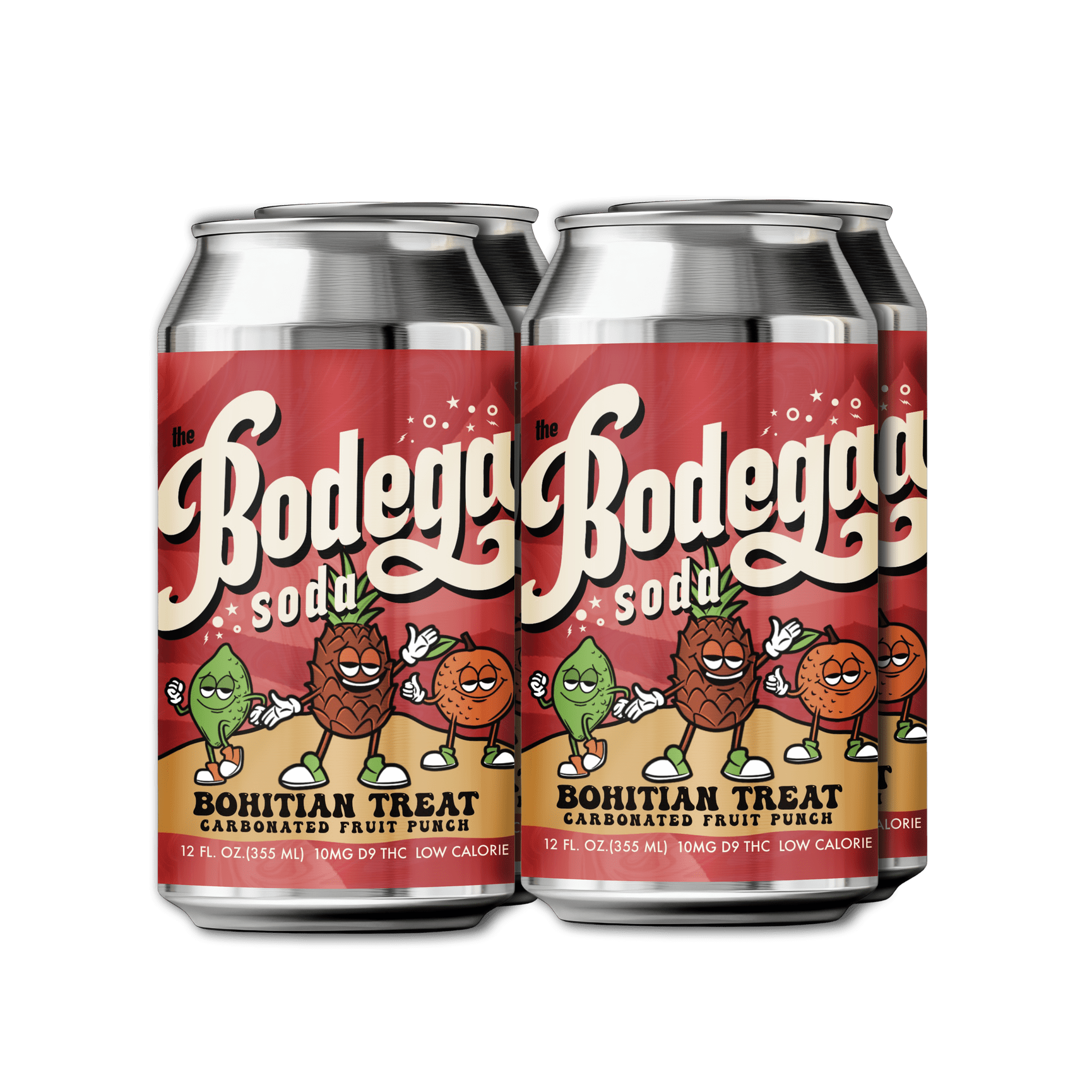 Bohitian Treat Fruit Punch (4 Pack) - Bodega Soda