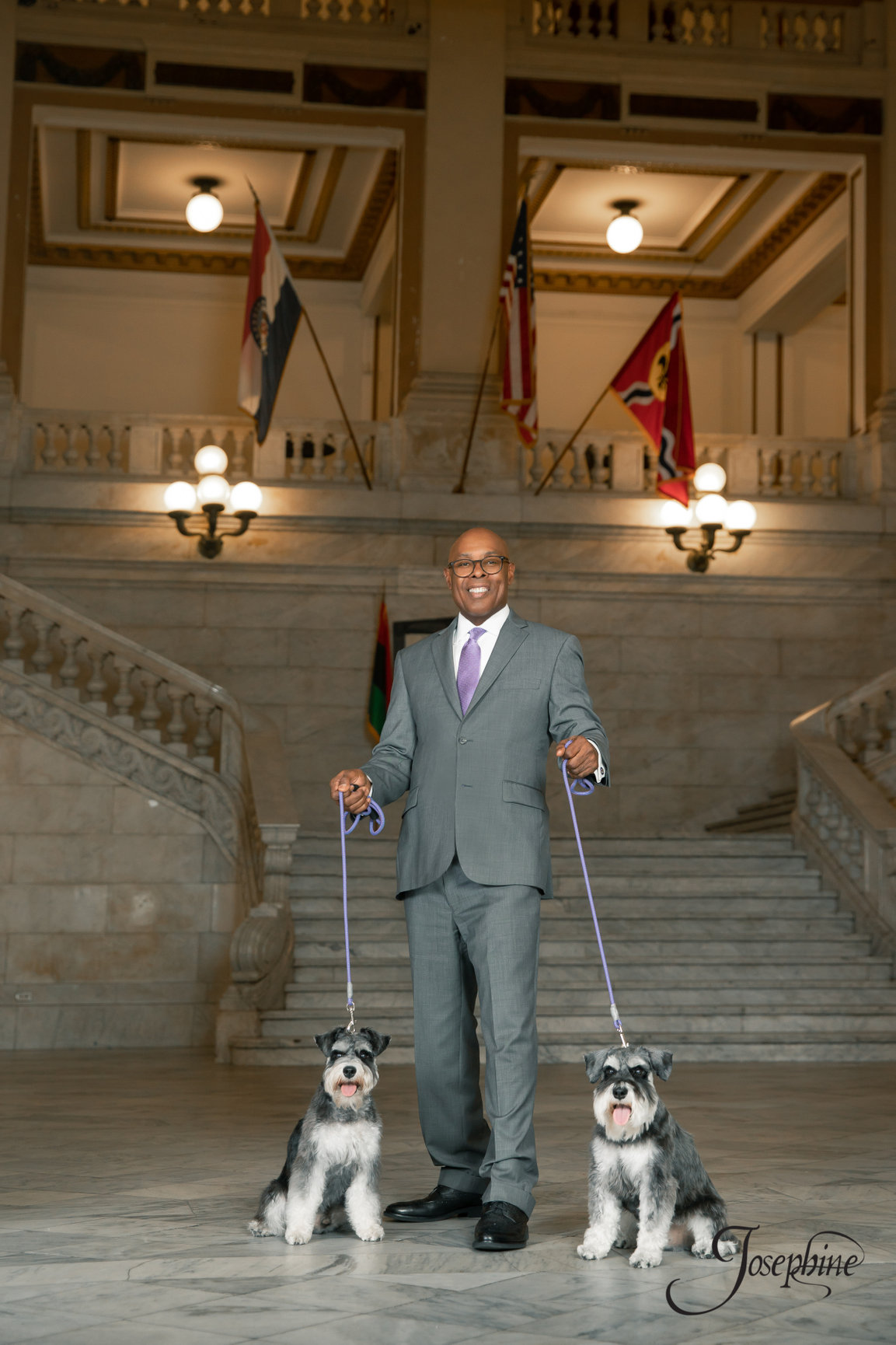 St. Louis Portrait Photographer: Judge Jimmy Edwards With His Dogs ...