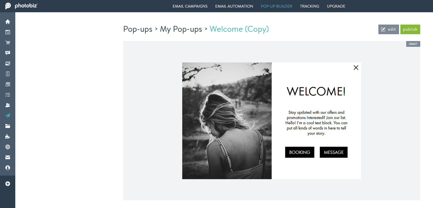 How To Set Up Pop-Ups - PhotoBiz Knowledge Base