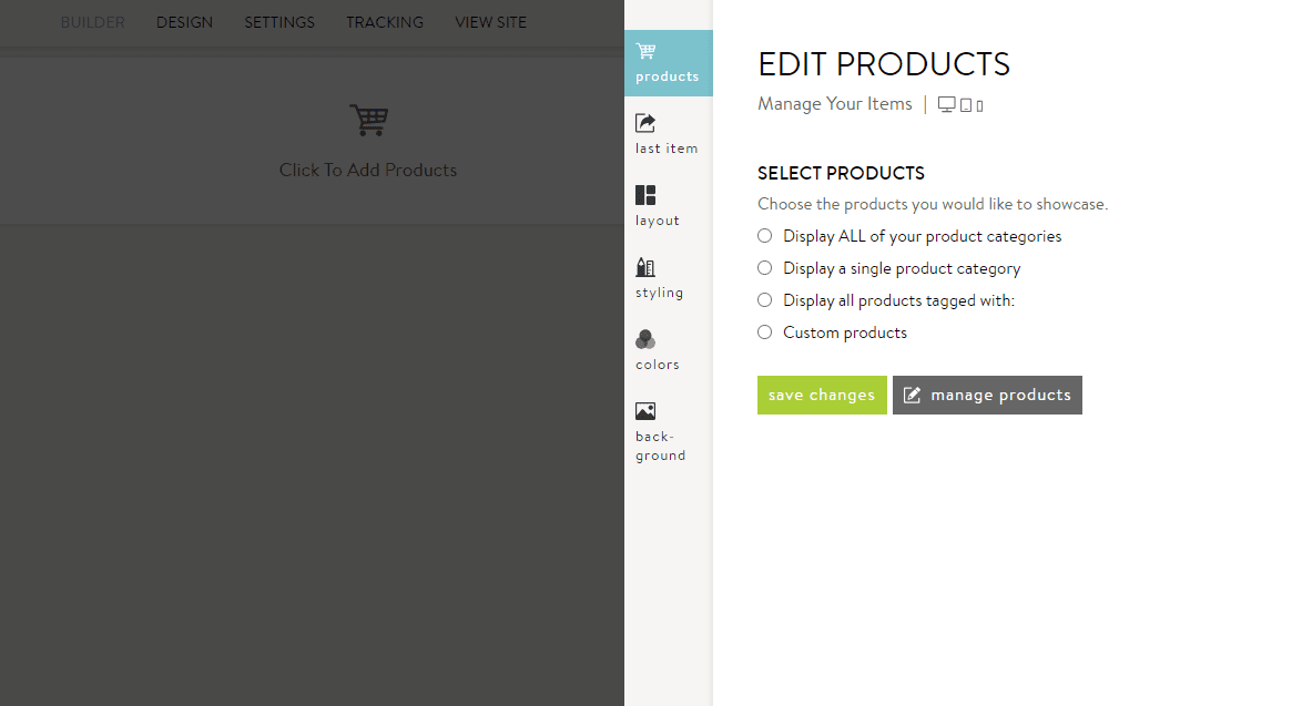 How To Use Products Blocks - PhotoBiz Knowledge Base