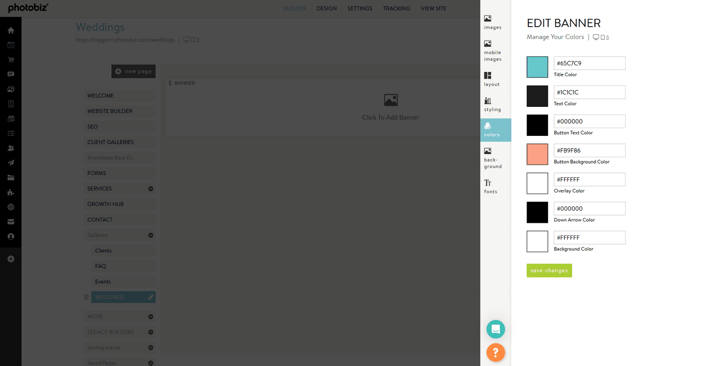 How To Use Banner Blocks - PhotoBiz Knowledge Base