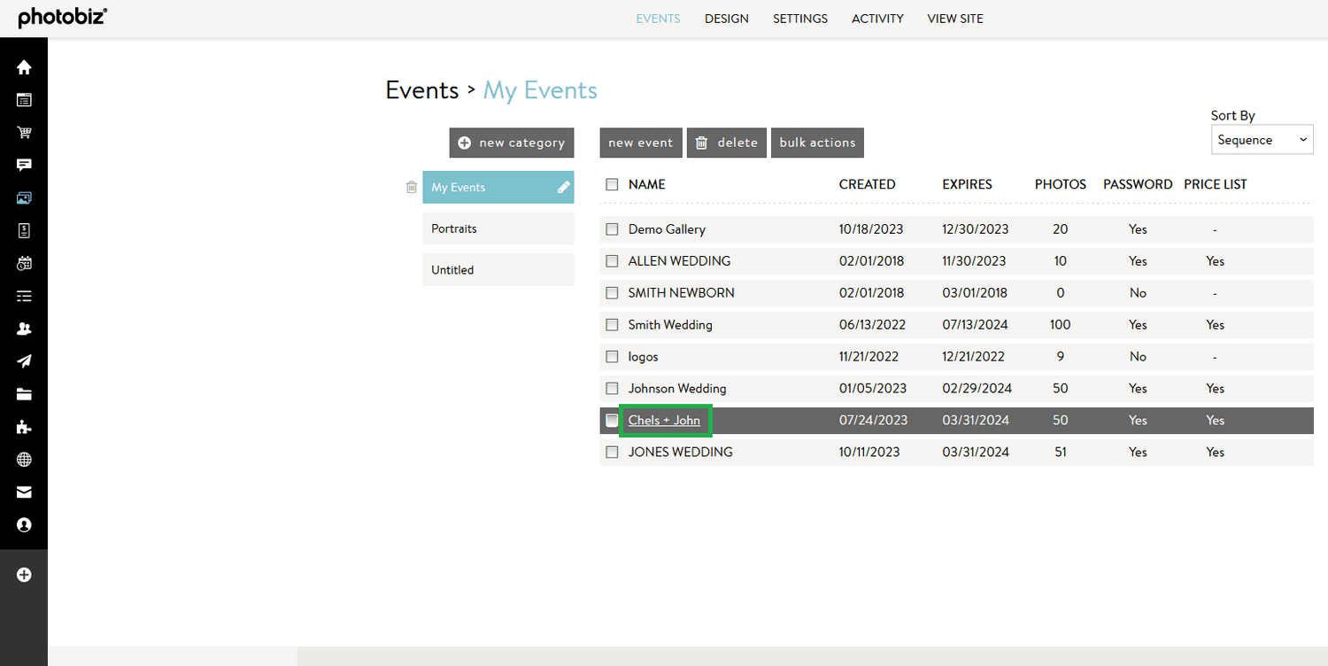 How To Add Additional Galleries To Client Galleries Events - PhotoBiz Knowledge Base