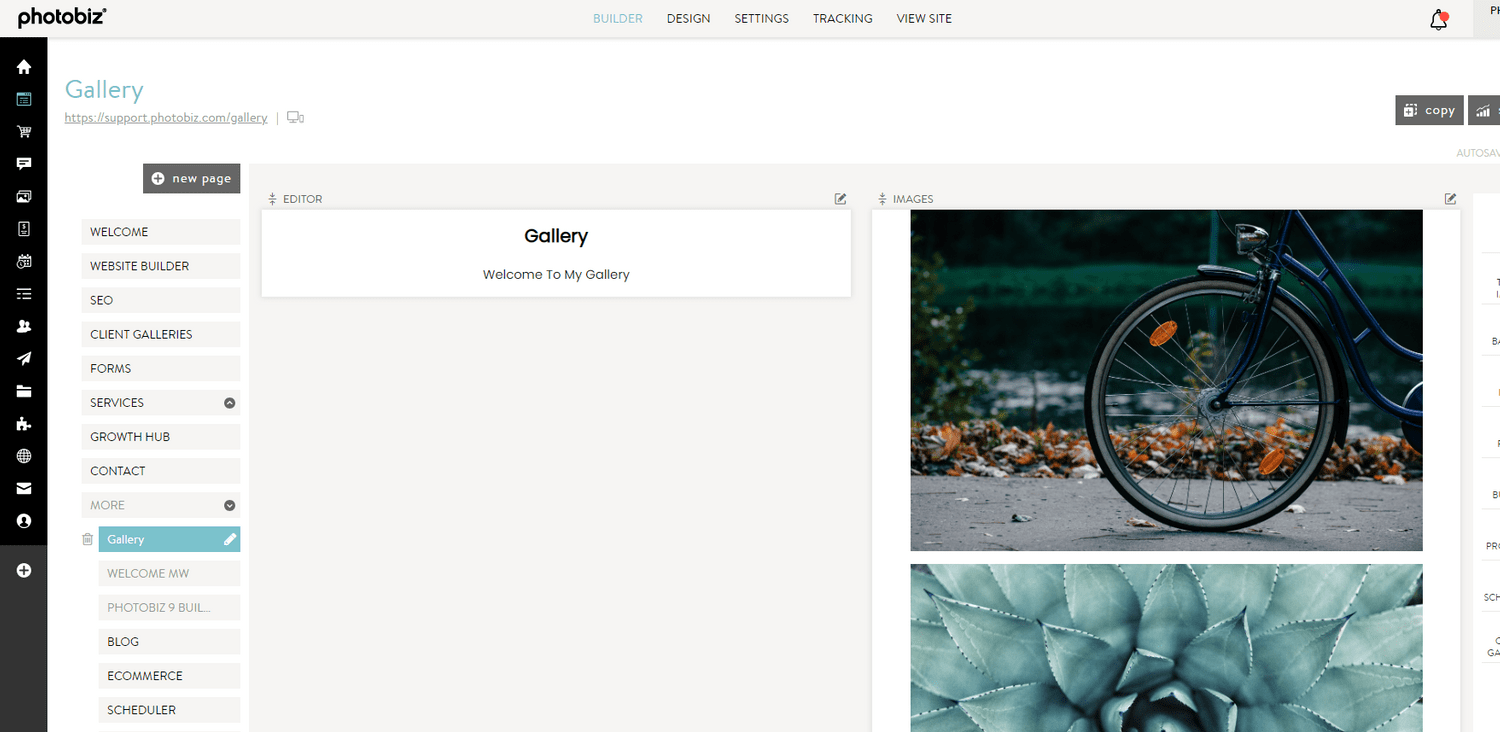 How To Move Website Blocks Side By Side - PhotoBiz Knowledge Base