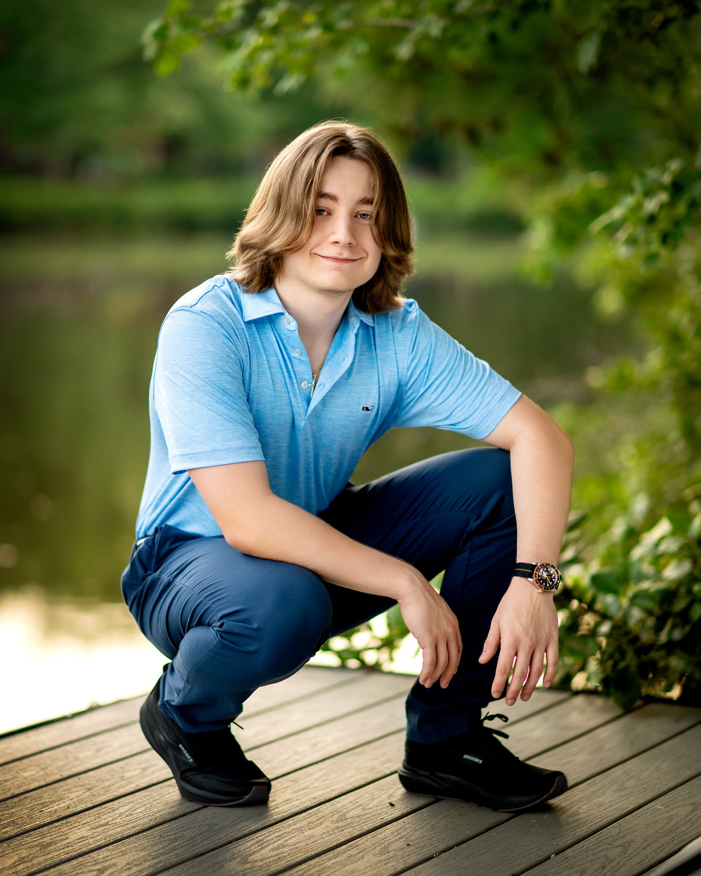 Lakefront Senior Portraits in Chesterfield: Connor’s LUOA Senior ...